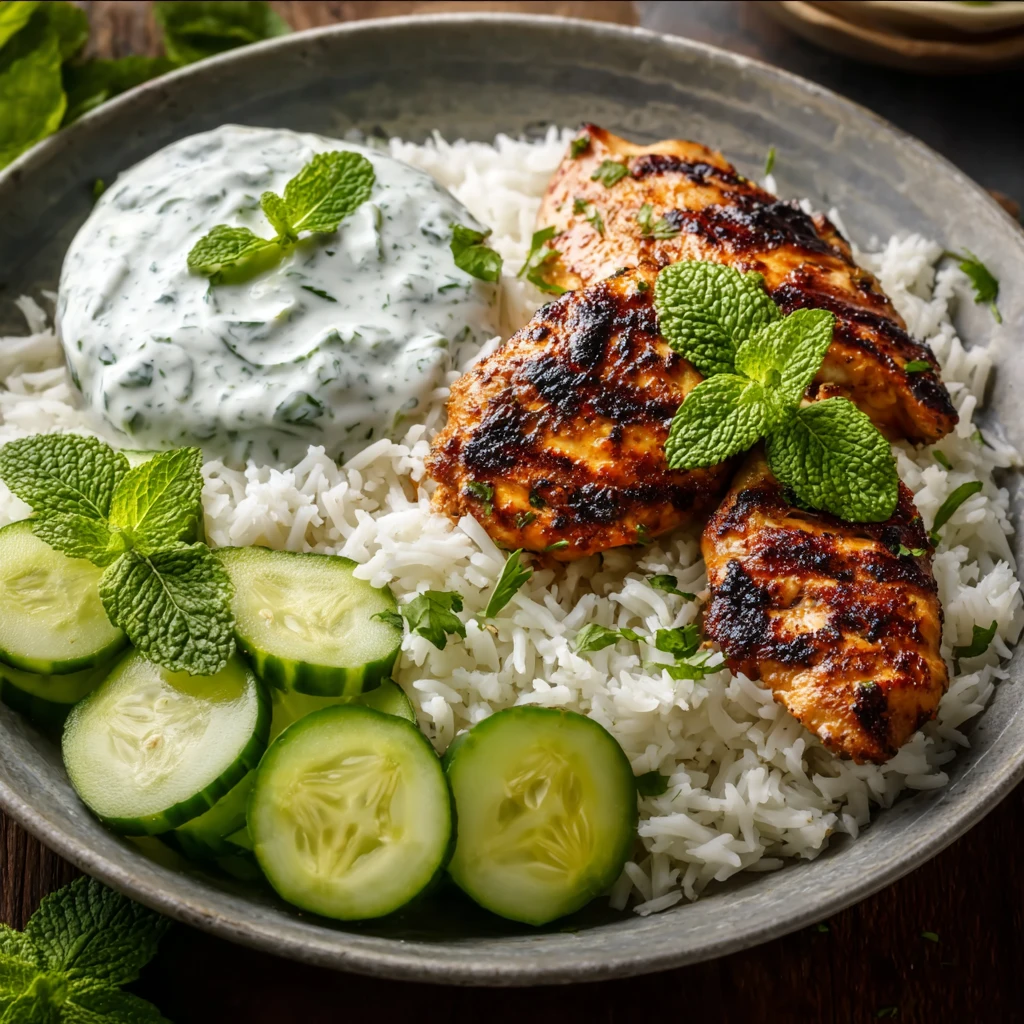 Chicken Tzatziki Rice Easy 1-Pan Greek Dinner