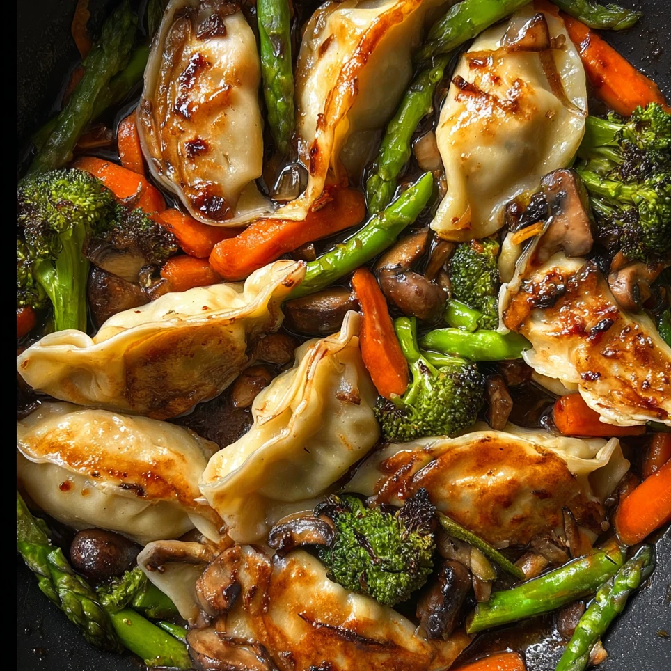 Potsticker Stir Fry Magic: 25-Minute Easy Skillet Meal