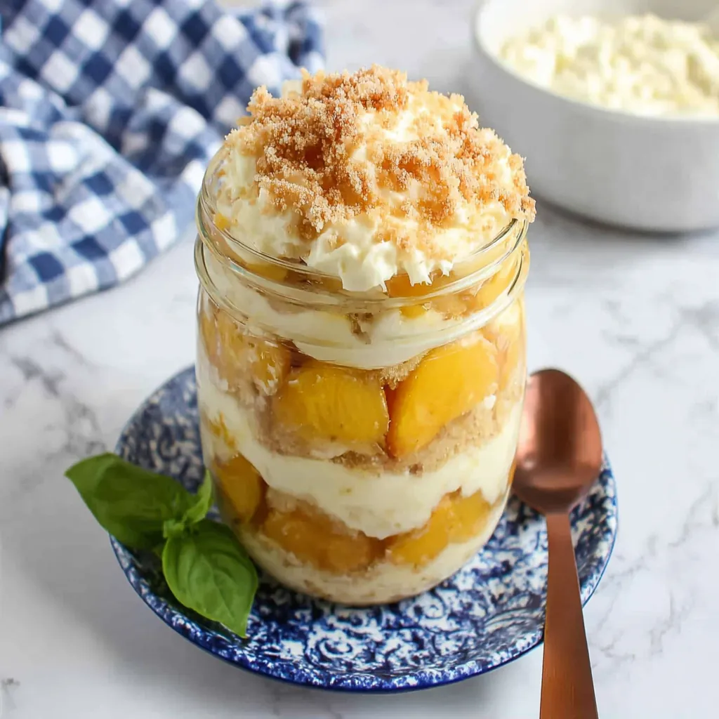 Peach Crisp Pudding: Easy 8-Serving Summer Dessert